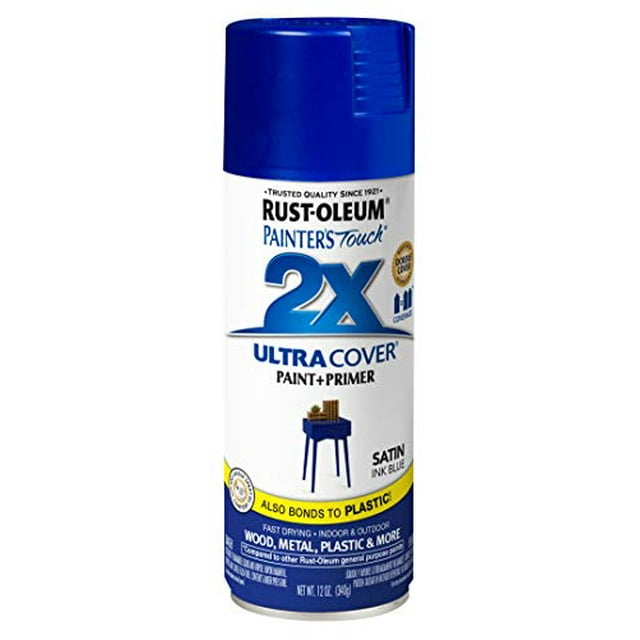 Rust-Oleum 314754 Painter's Touch 2X Ultra Cover, 12 oz, Ink Blue ...