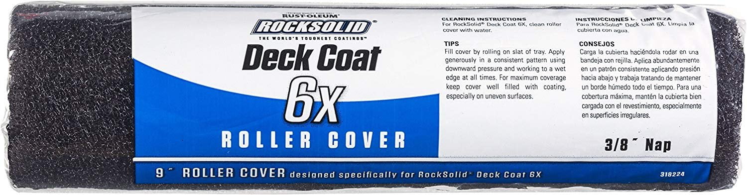 Rust-Oleum 318224 RockSolid Deck Coat 6X Roller Cover - Walmart.com