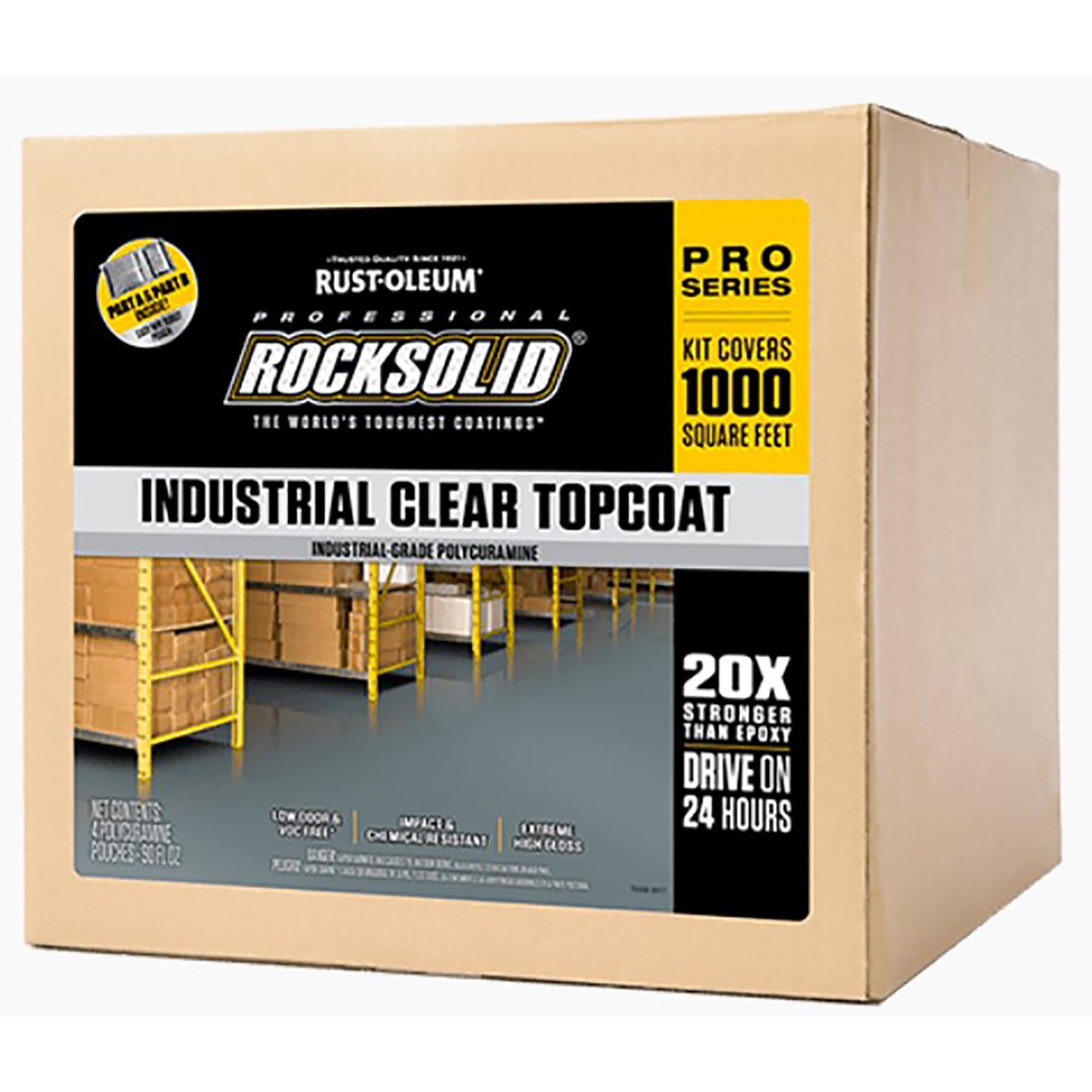 Rust-Oleum 322762 Indus Floor Coating 1000sq ft Pro Series Clear ...
