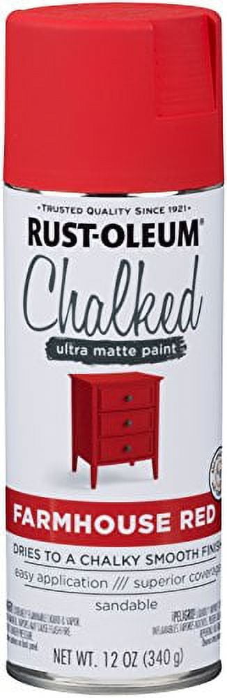 Rust-Oleum 329193 Chalked Ultra Matte Spray Paint, 12 Ounce, Farmhouse ...