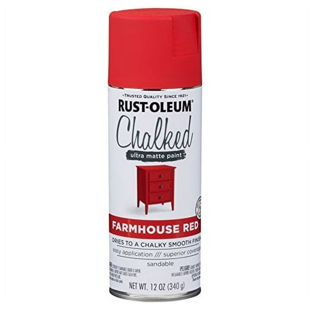 Rust-Oleum 329193 Chalked Ultra Matte Spray Paint, 12 Ounce, Farmhouse ...