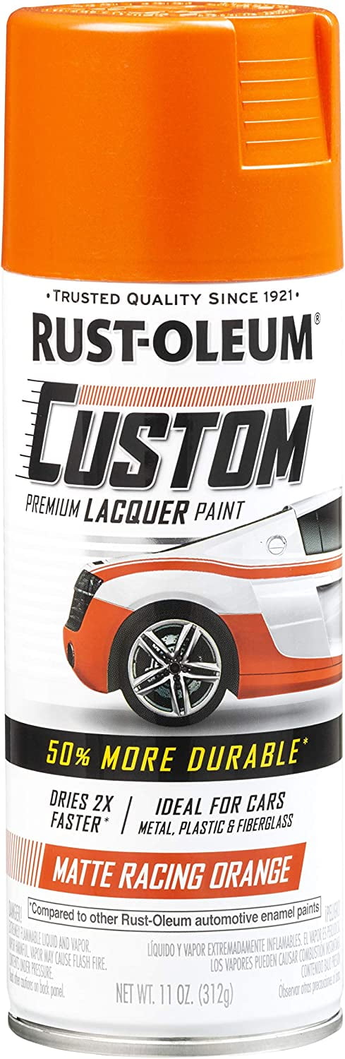 Rust-Oleum 340564 Automotive Custom Lacquer Spray Paint, 11 oz, Matte ...