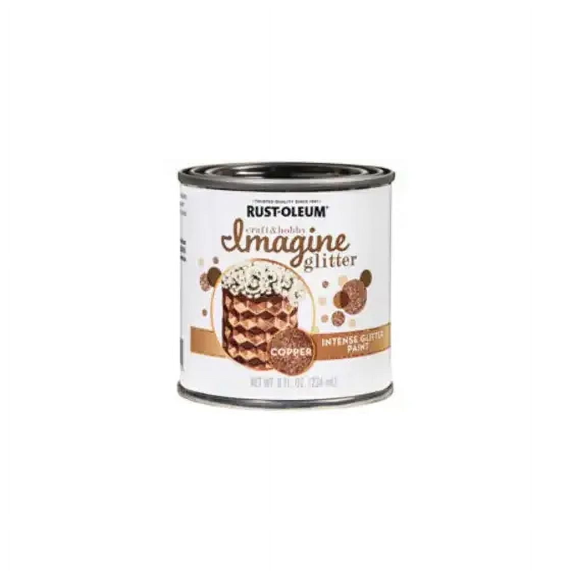 Rust-Oleum 349201 Imagine Craft & Hobby Intense Paint, Glitter Copper ...