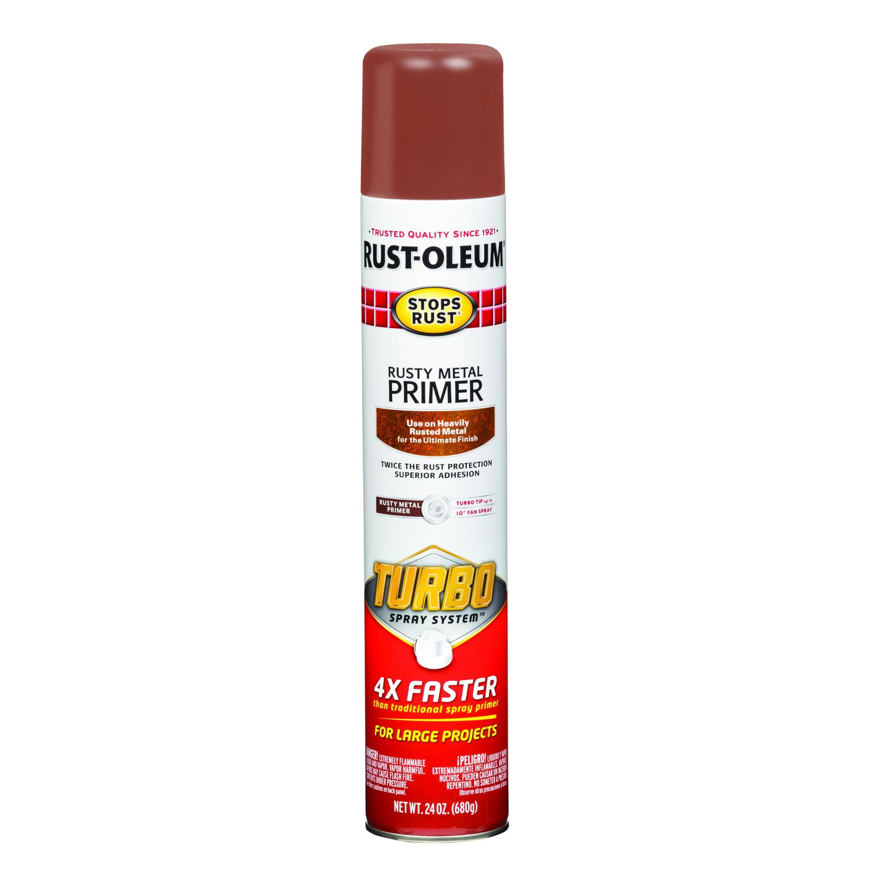 Rust-Oleum 353346 Stops Rust Turbo Rusty Metal Primer Spray, 24 oz ...