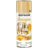 Rust-Oleum 355100 Craft & Hobby Imagine Metallic Spray Paint, Gold, 11 ...