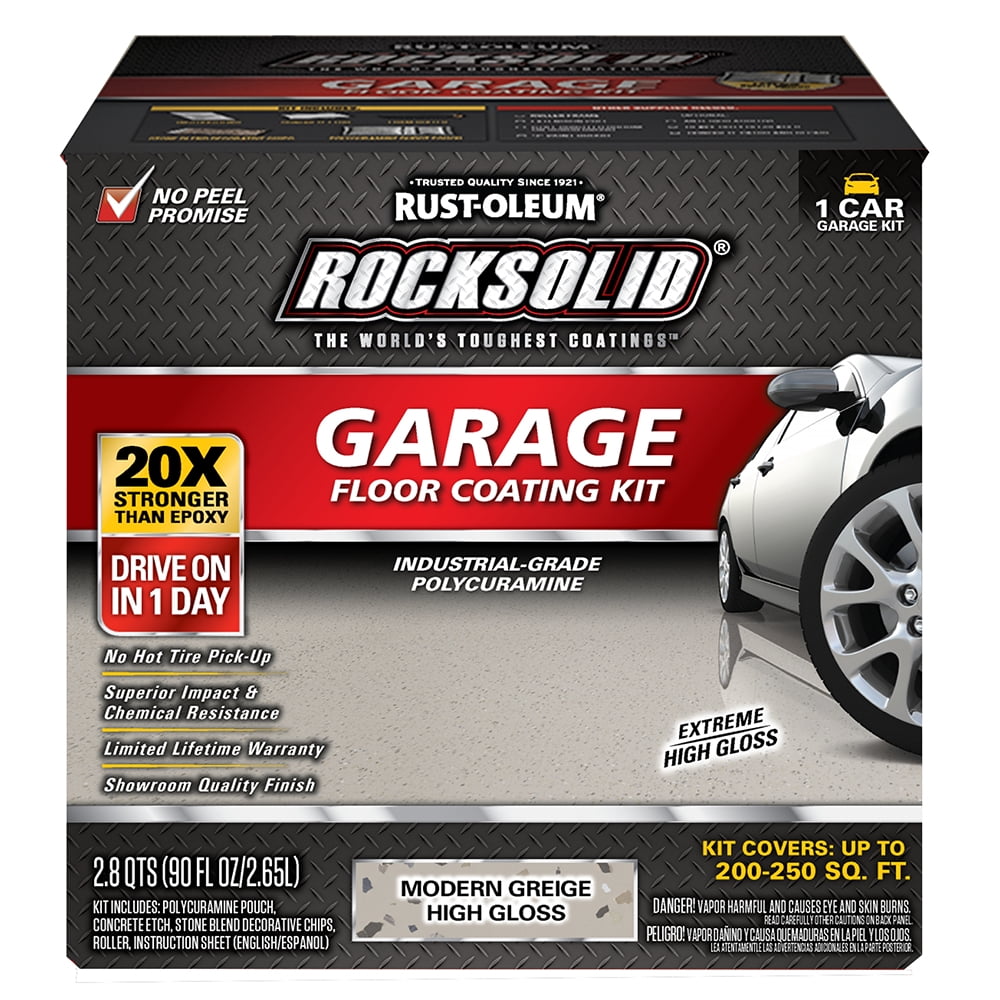 Rust-Oleum 381086 RockSolid Polycuramine 1 Car Garage Floor Coating ...
