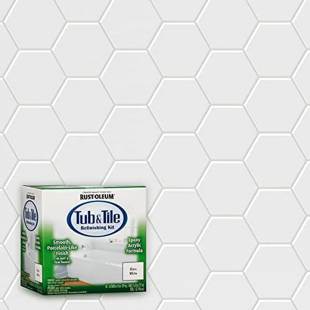 Rust-Oleum Tub and Tile Refinishing 2-Part Epoxy Kit, Bathroom Bathtub ...