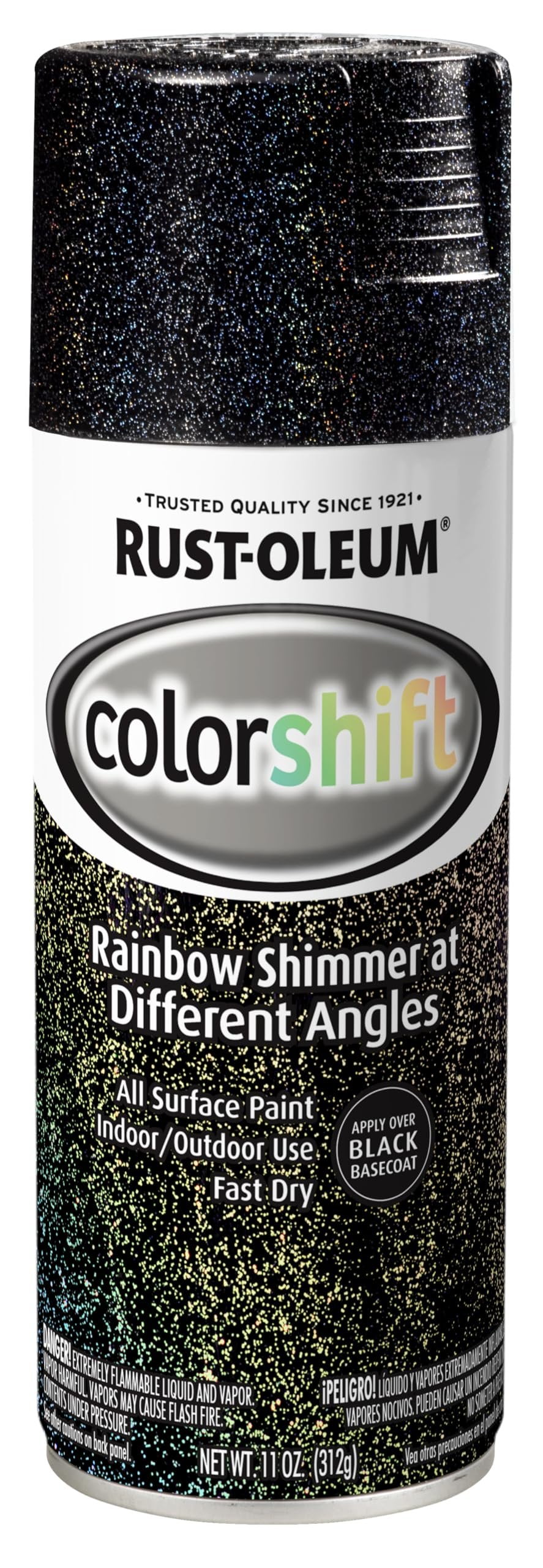 Rust-Oleum 384335 Specialty Color Shift Spray Paint, 11 oz,Iridescent ...