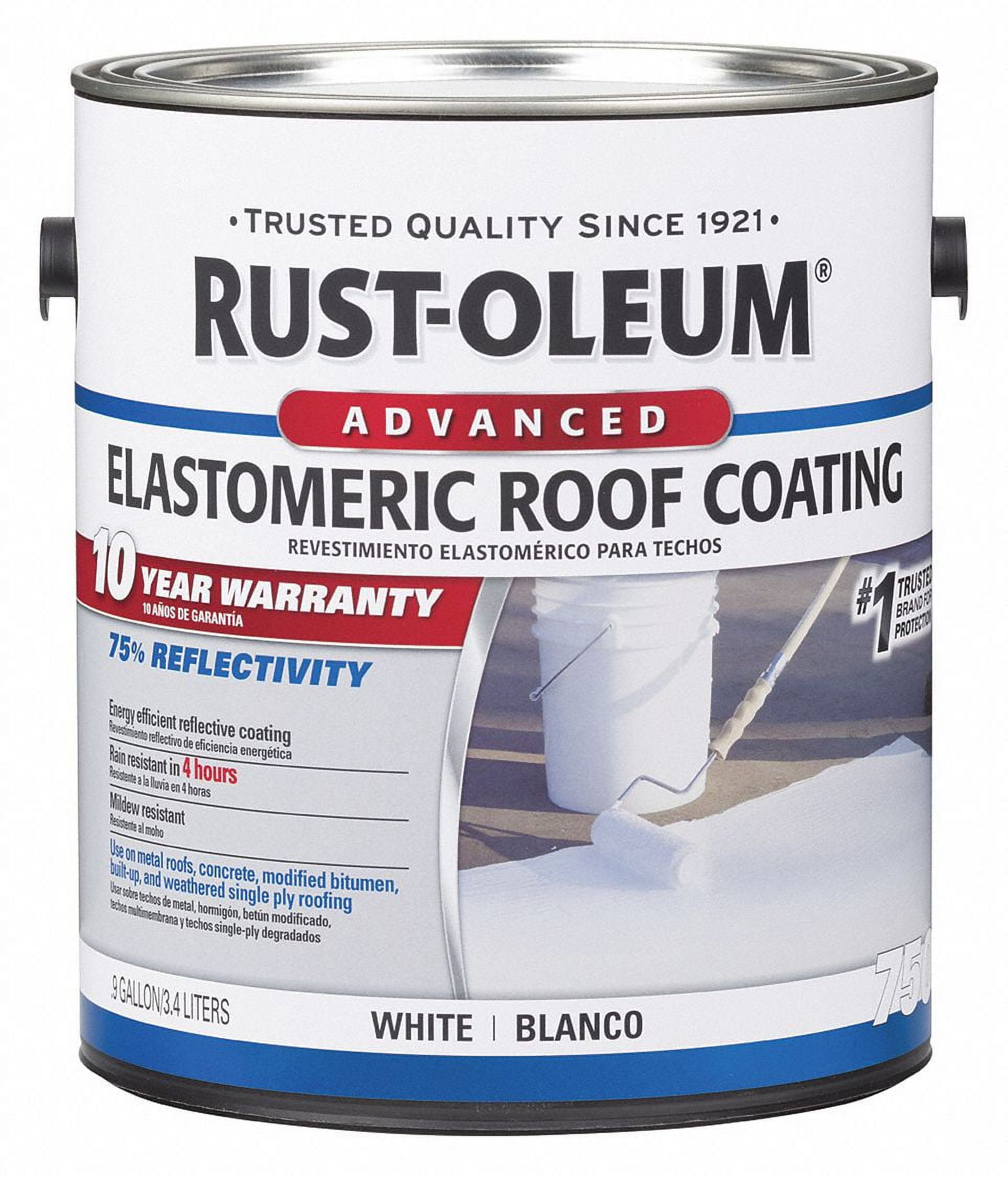 Rust-Oleum 750 1 Gal. 10-Year Elastomeric Roof Coating 301903 - Walmart.com