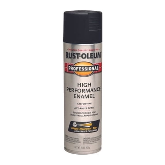 Rust-Oleum 7578838 Professional Black Flat High Performance Spray ...