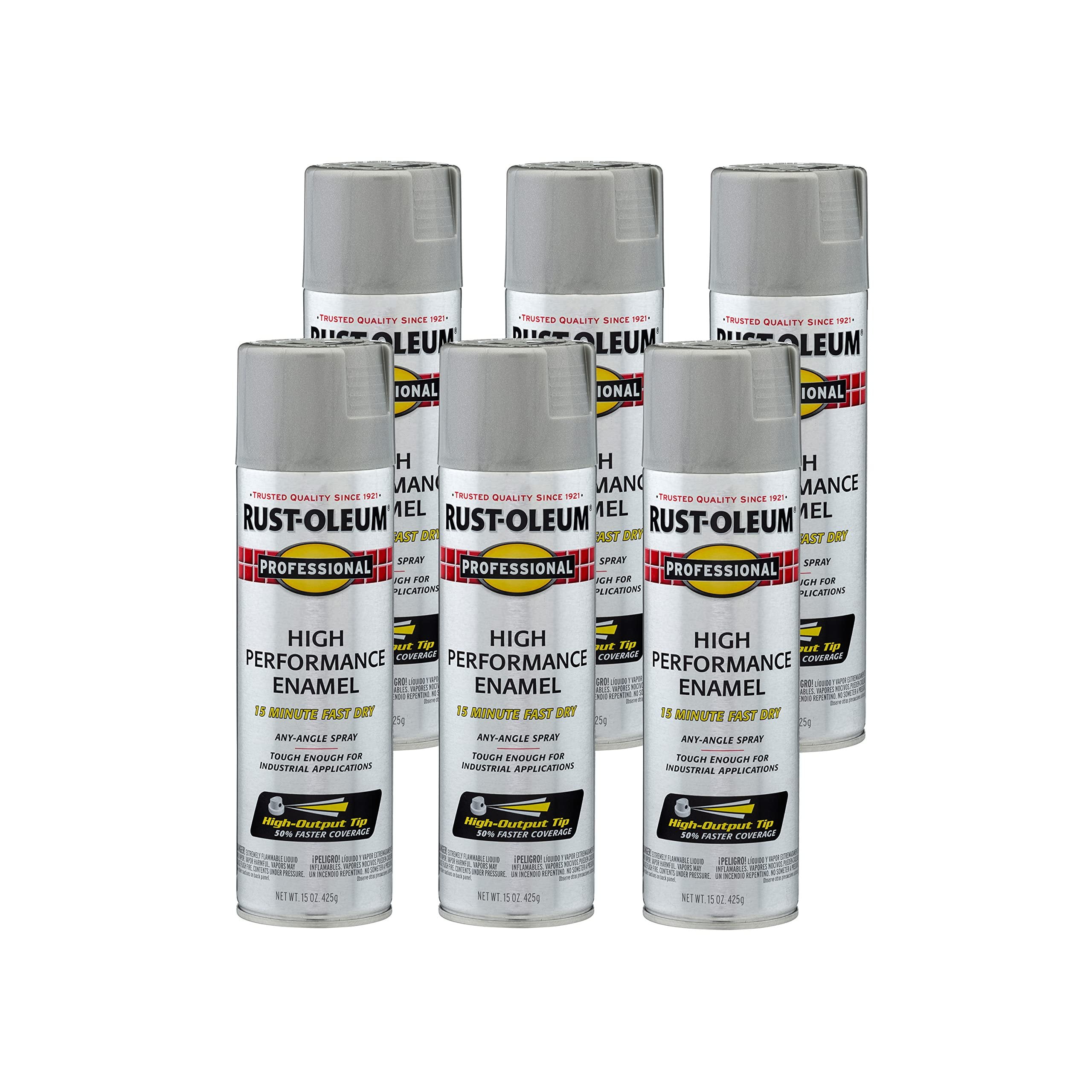 Rust-Oleum 7581838-6PK Professional High Performance Enamel Spray Paint ...