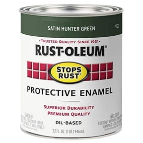 Rust-Oleum Stops Rust Gloss Protective Enamel, Hunter Green, Quart ...