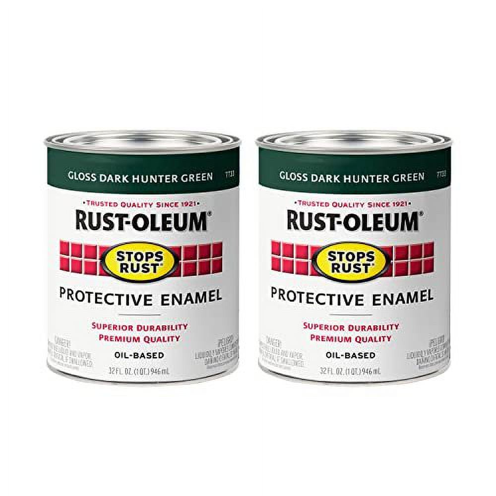 Rust-Oleum Stops Rust Brush On Paint - Durable, Gloss Finish - 2 Pack ...