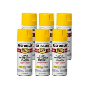 Rust-Oleum Clear Gloss Enamel Spray Paint, Stops Rust, Turbo Spray ...