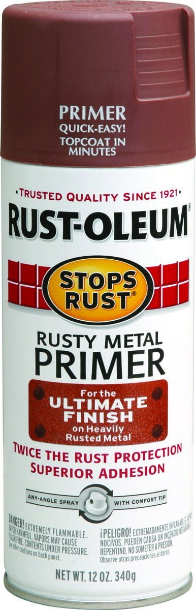 Rust-Oleum 7769830 Stops Rust Spray Paint, 12-Ounce, Flat Rusty Metal ...