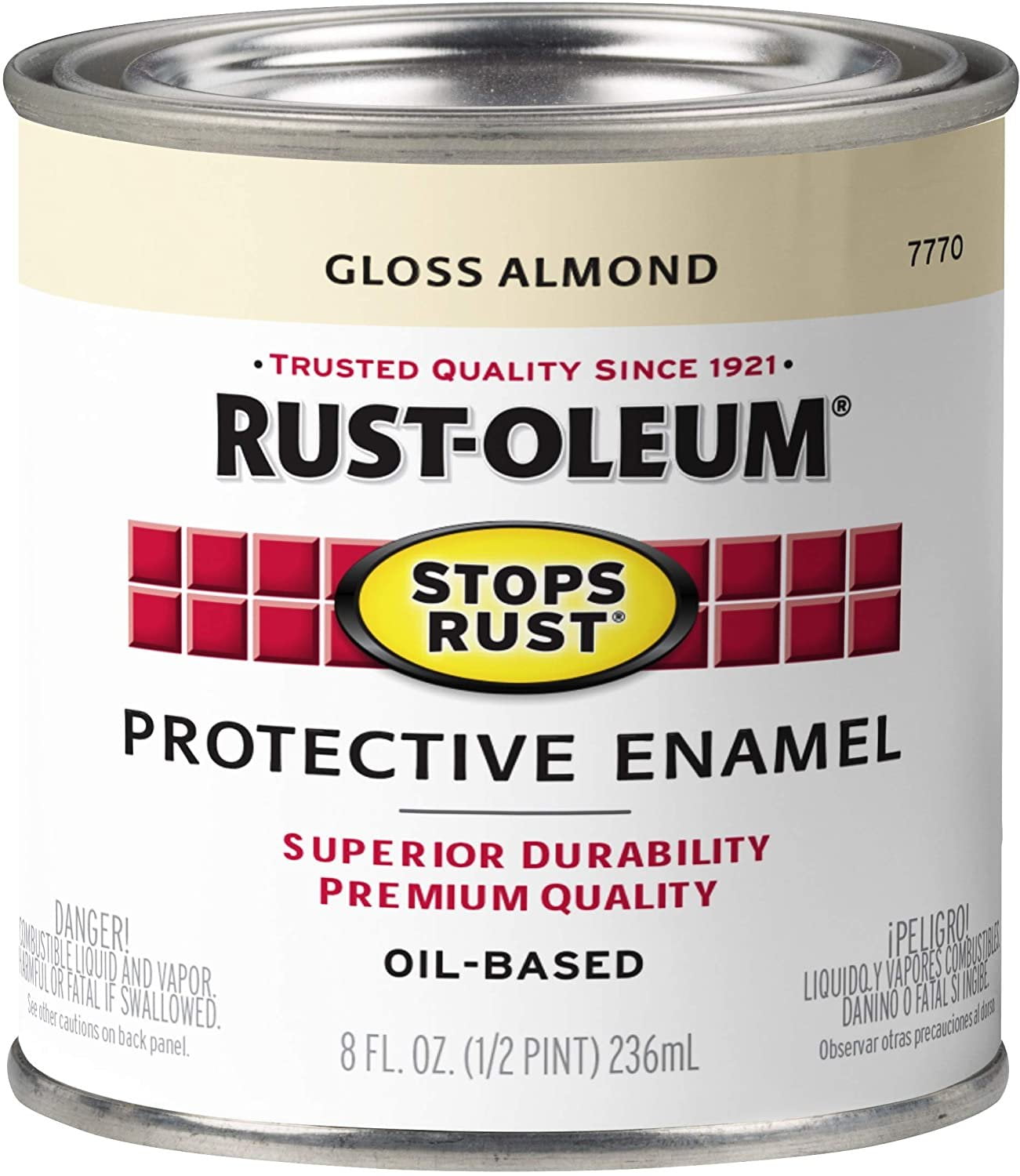 Rust-Oleum 7770730-6PK Stops Rust Brush On Paint, Half Pint 6 Pack ...