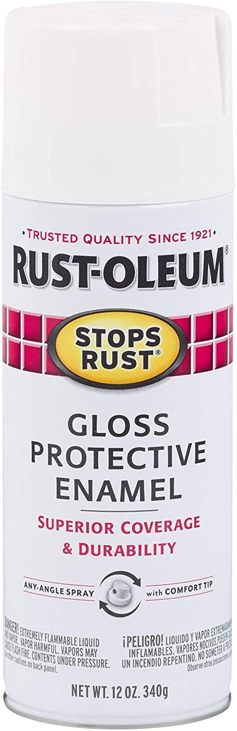 Rust-Oleum 7792830-2PK Stops Rust Enamel Spray Paint, 2 Pack, Gloss ...