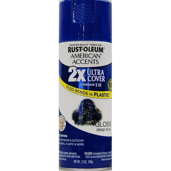 Rust-Oleum American Accents Ultra Cover 2X Gloss Deep Blue Spray Paint ...