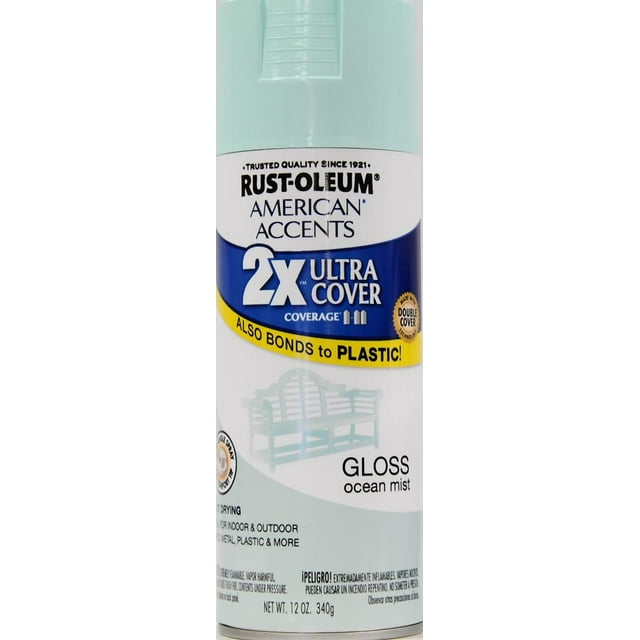 Rust-Oleum American Accents Ultra Cover 2X Gloss Ocean Mist Spray Paint ...