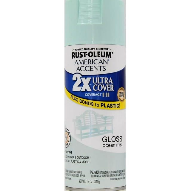 Rust-Oleum American Accents Ultra Cover 2X Gloss Ocean Mist Spray Paint ...