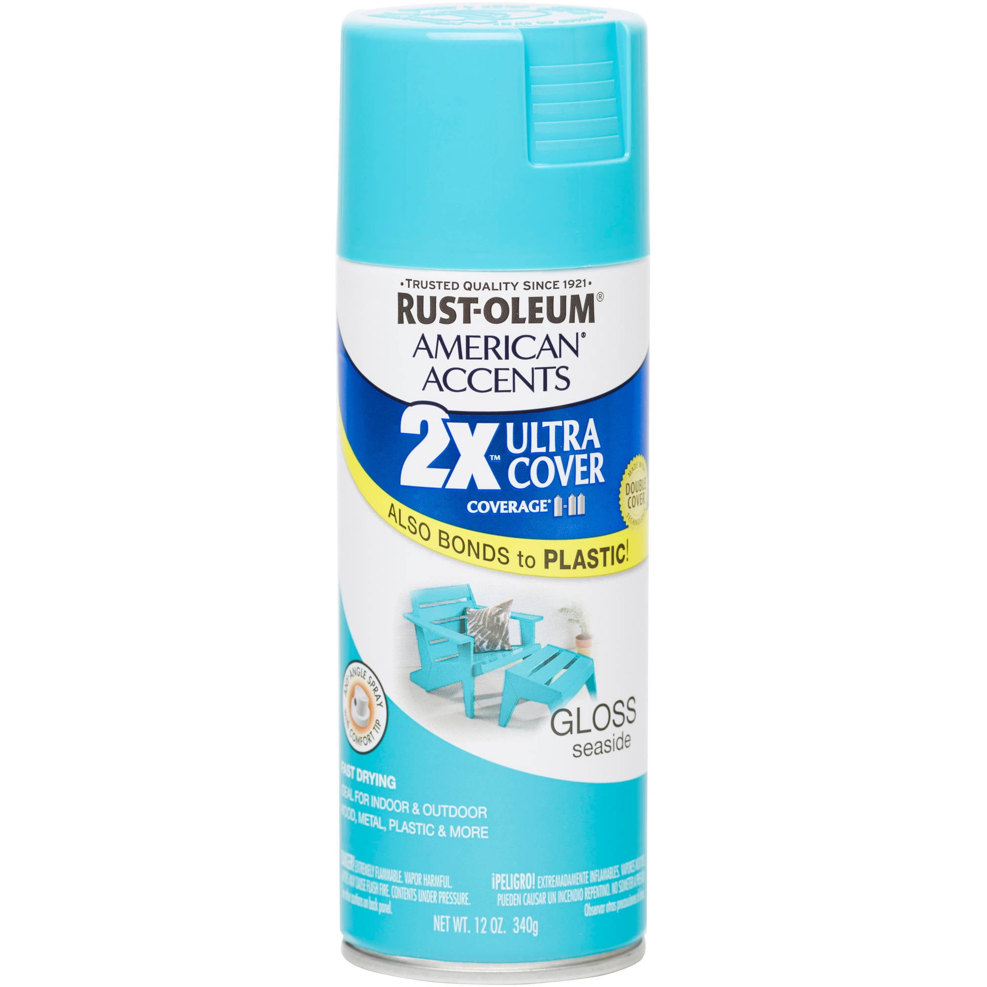 Rust-Oleum American Accents Ultra Cover 2X Gloss Spray Paint & Primer ...