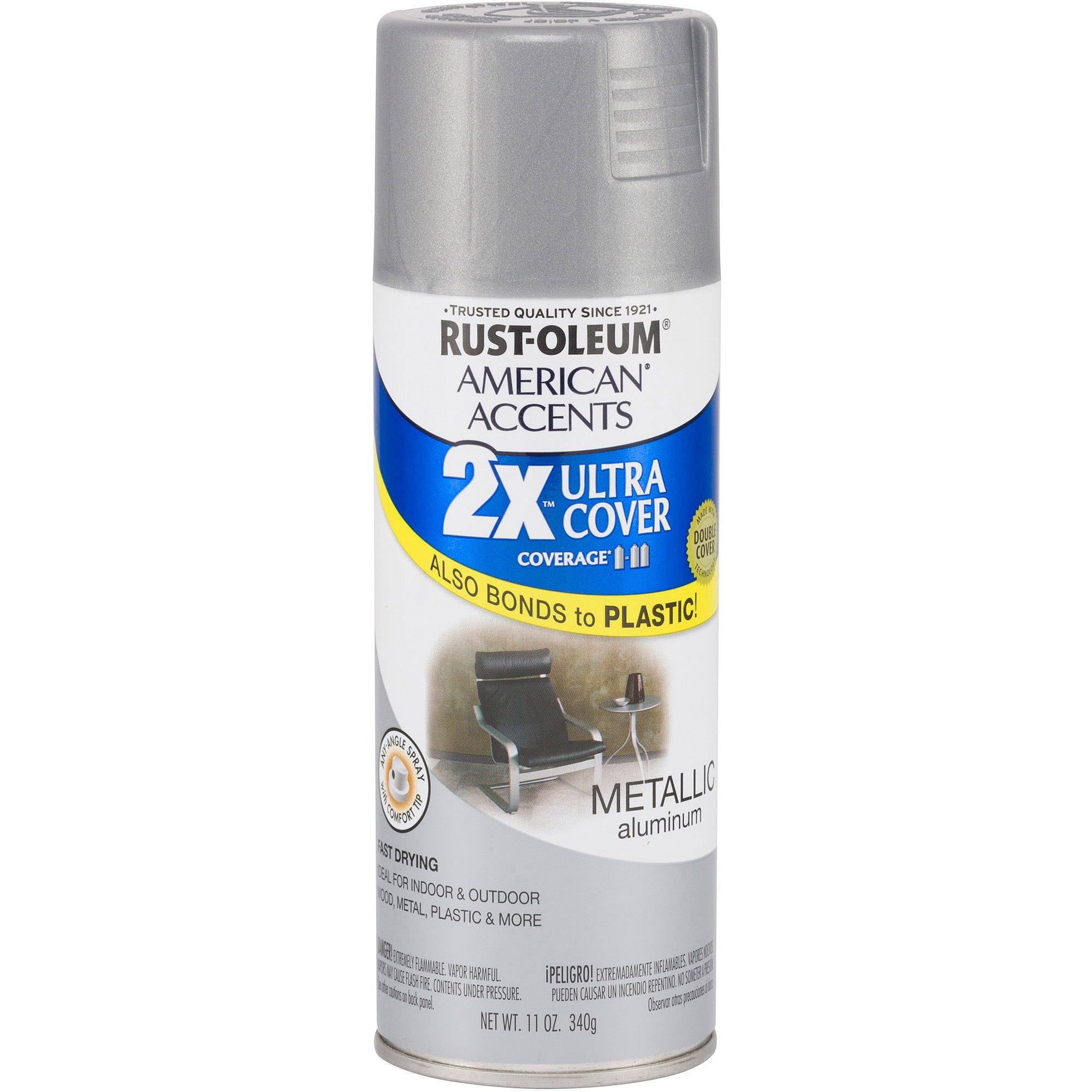 Rust-Oleum American Accents Ultra Cover 2X Metallic Spray Paint ...
