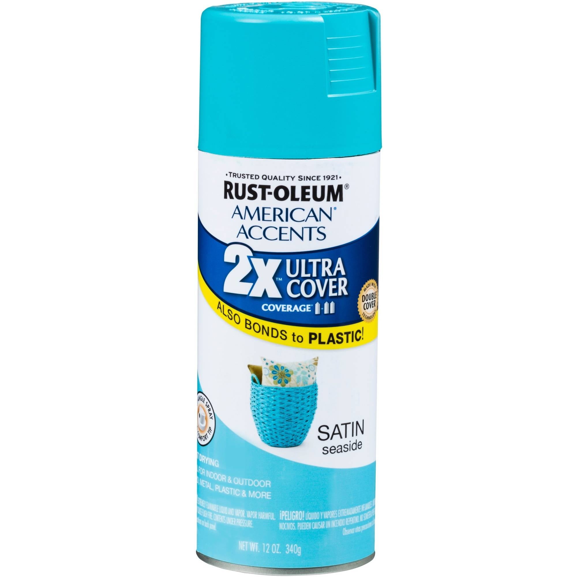 Rust-Oleum American Accents Ultra Cover 2X Satin Spray Paint & Primer ...
