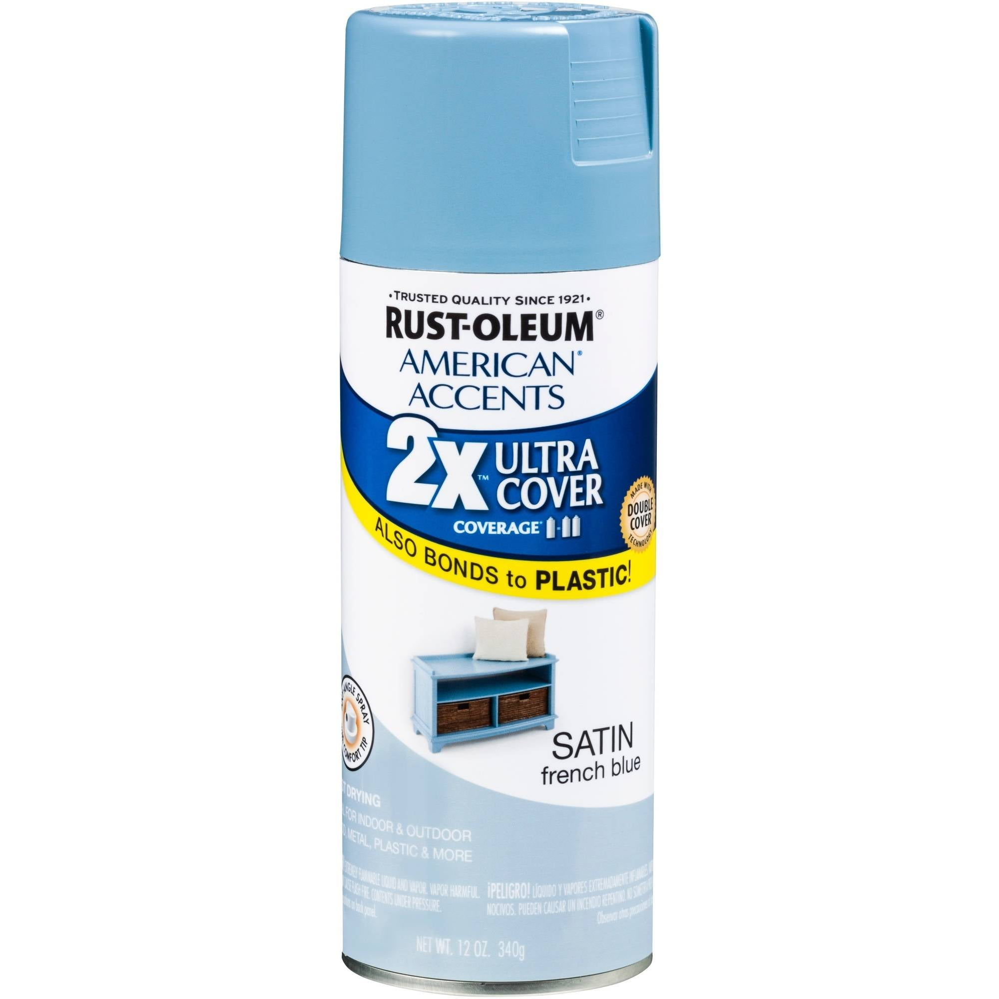 Rust-Oleum American Accents Ultra Cover 2x, Satin French Blue - Walmart.com