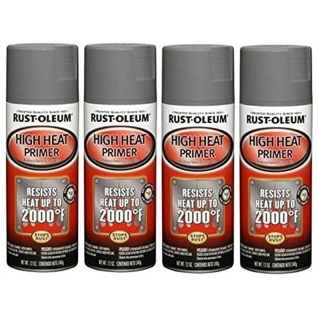 Rust-Oleum Automotive Primer Spray Paint Gray 12 oz Spray Paint, 4 ...
