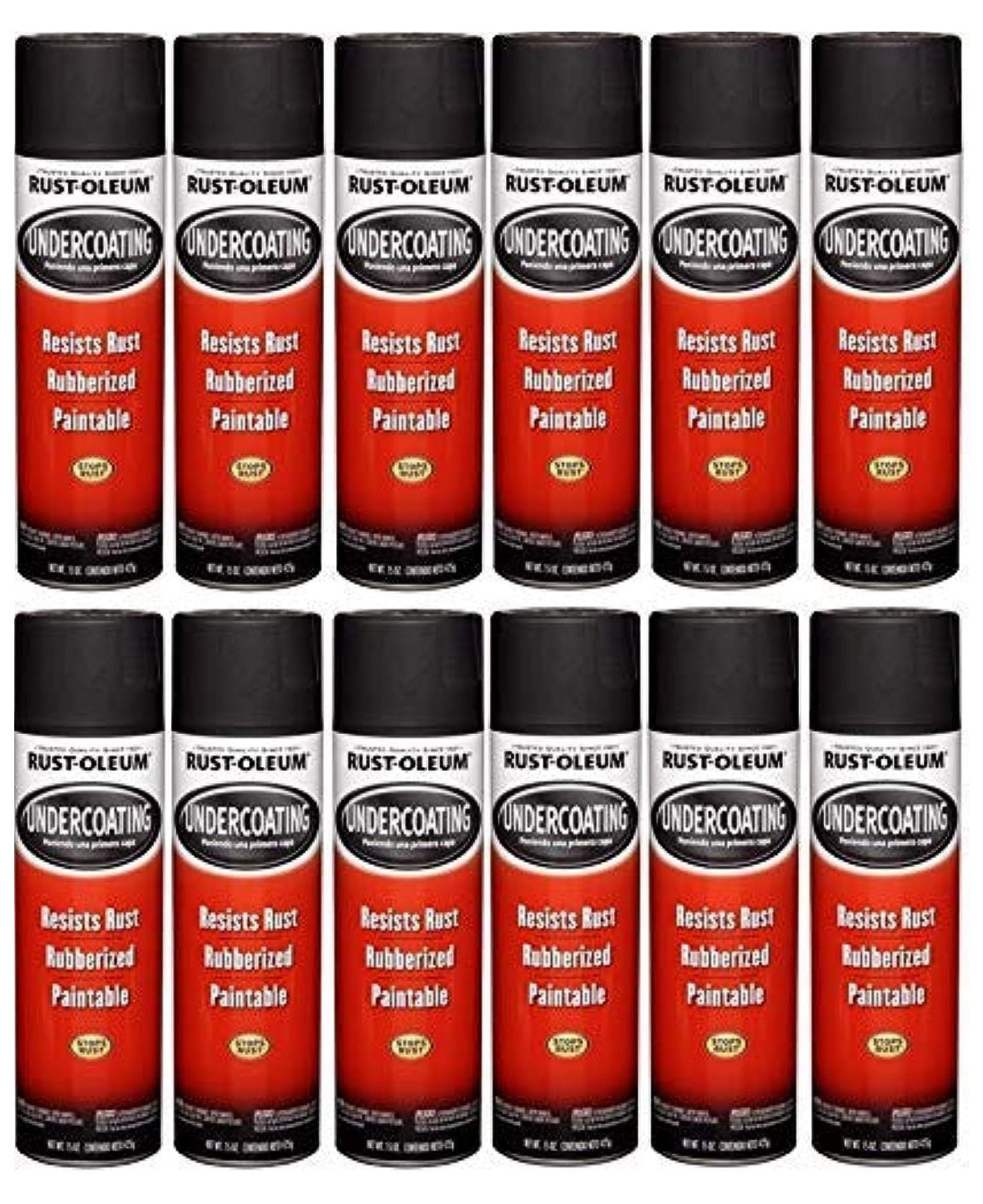Rust-Oleum Black Undercoating 15 oz. (12 Pack) - Walmart.com