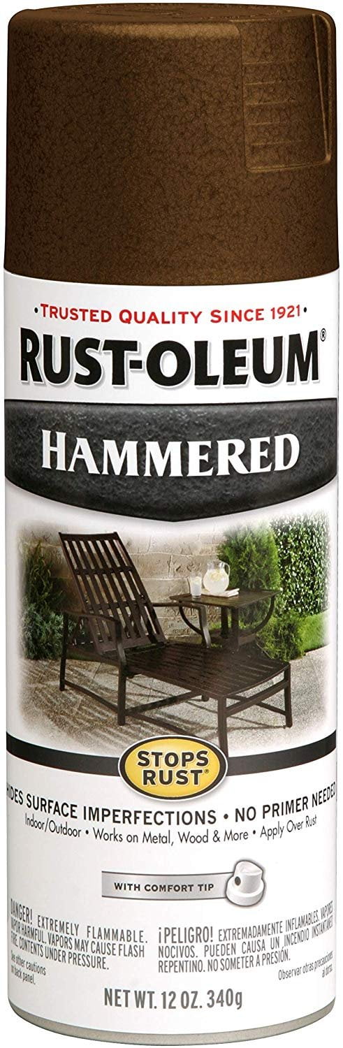 Rust-Oleum, Brown, 210880 Hammered Metal Finish Spray, 12-Ounce - Walmart.com