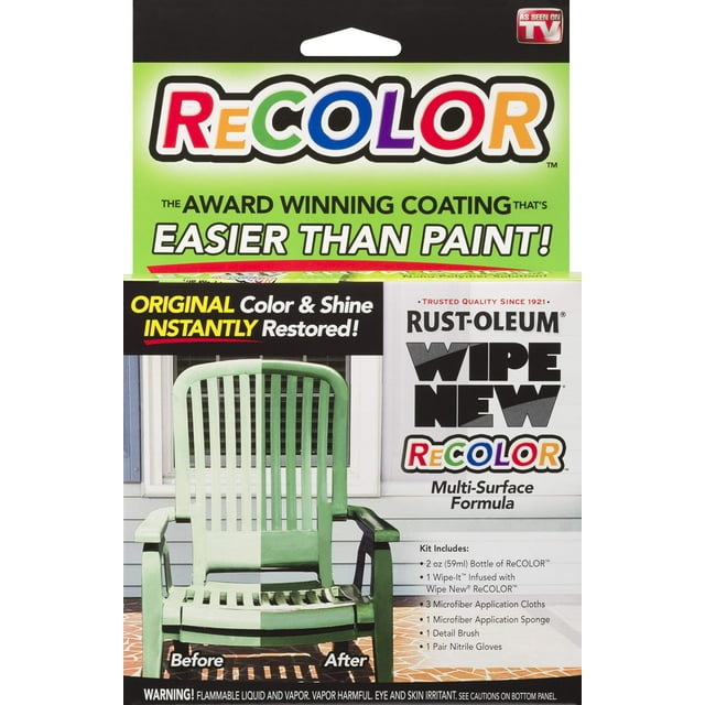 Rust-Oleum Clear RRCAL Wipe New Multi-Surface ReCOLOR Kit, 2 oz ...