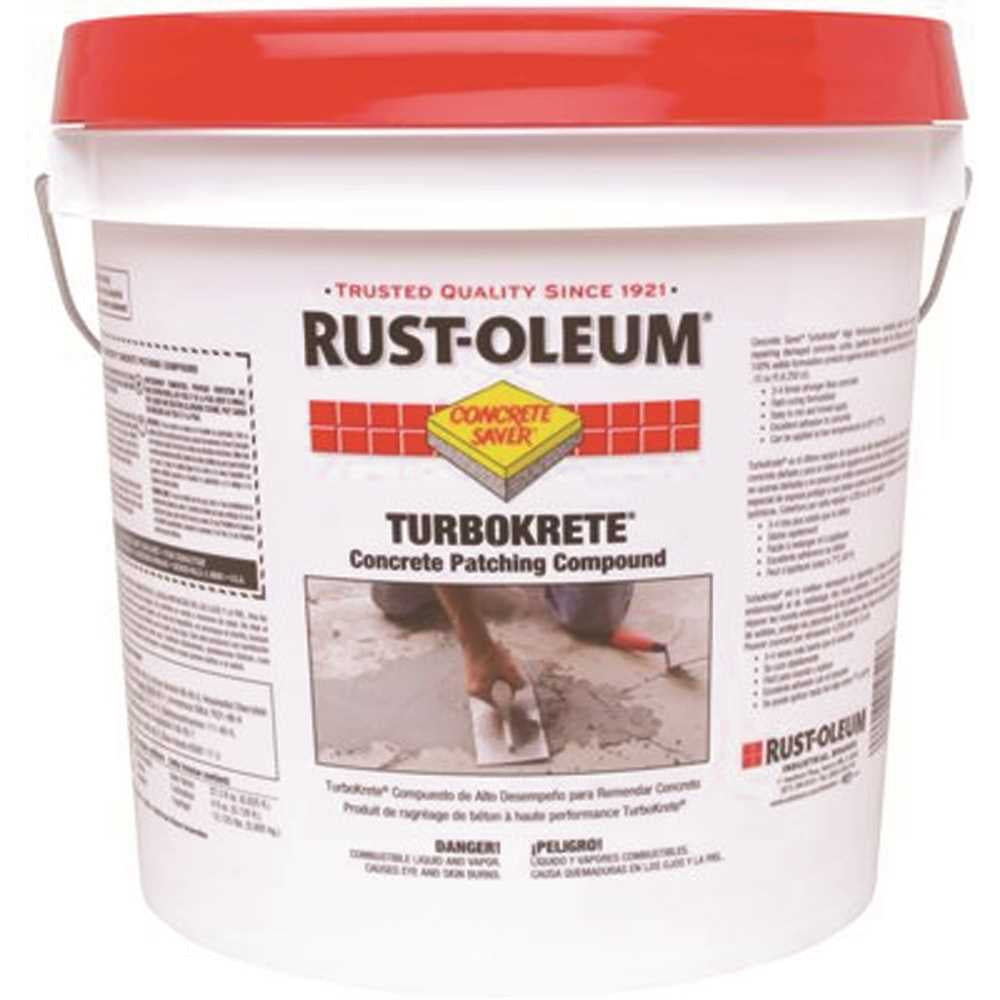 Rust-Oleum Ready Floor Epoxy Use, TurboKrete Concrete Patching Compound ...