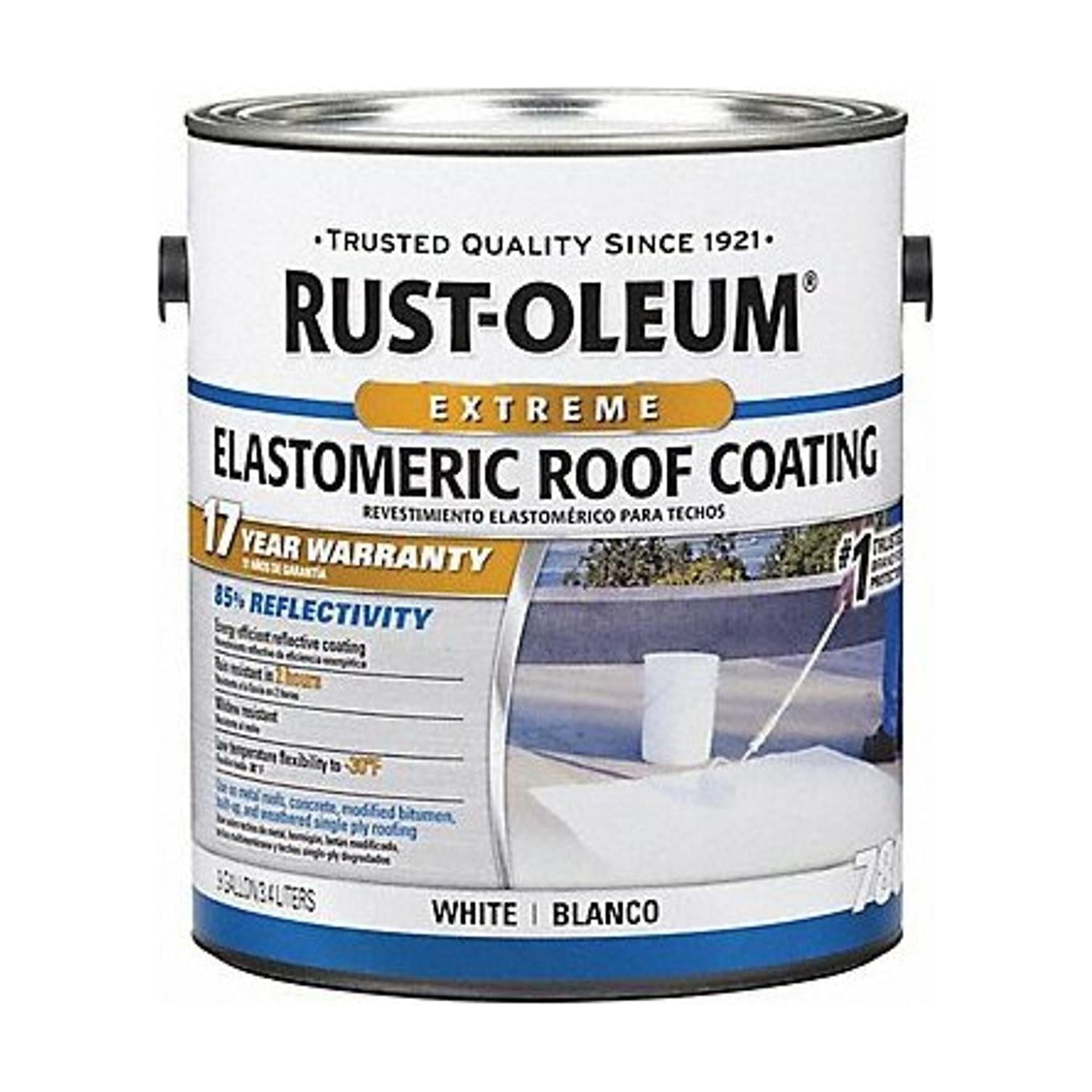 Rust-Oleum Elastomeric Roof Coating,0.9 gal 301902 - Walmart.com