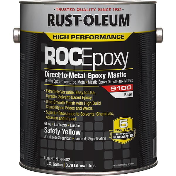 Rust-Oleum Epoxy Mastic Coating,Safety Yellow,1 gal 9144402 - Walmart.com