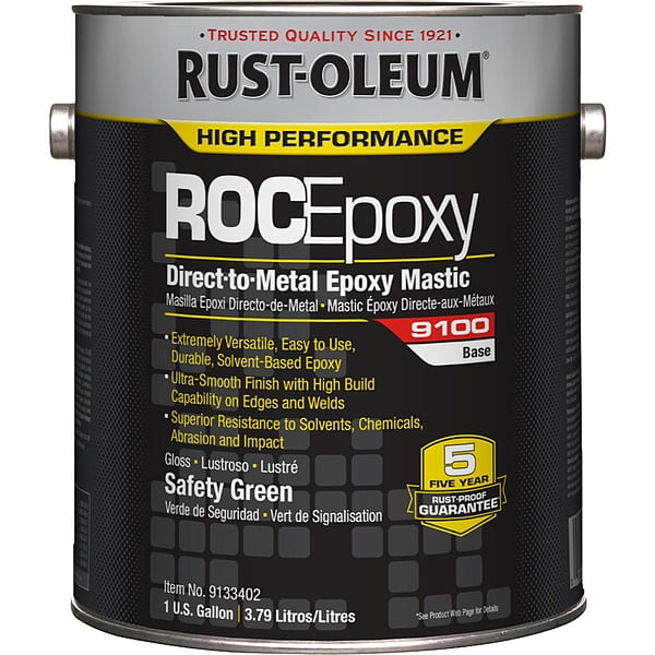 Rust-Oleum Epoxy Paint Base,Safety Green,1 gal,Can 9133402 - Walmart.com