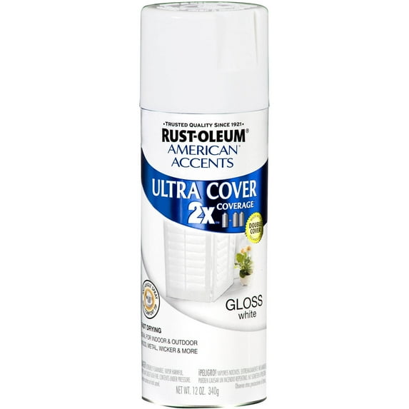 Rust-Oleum Gloss White Ultra Cover 2x - Walmart.com