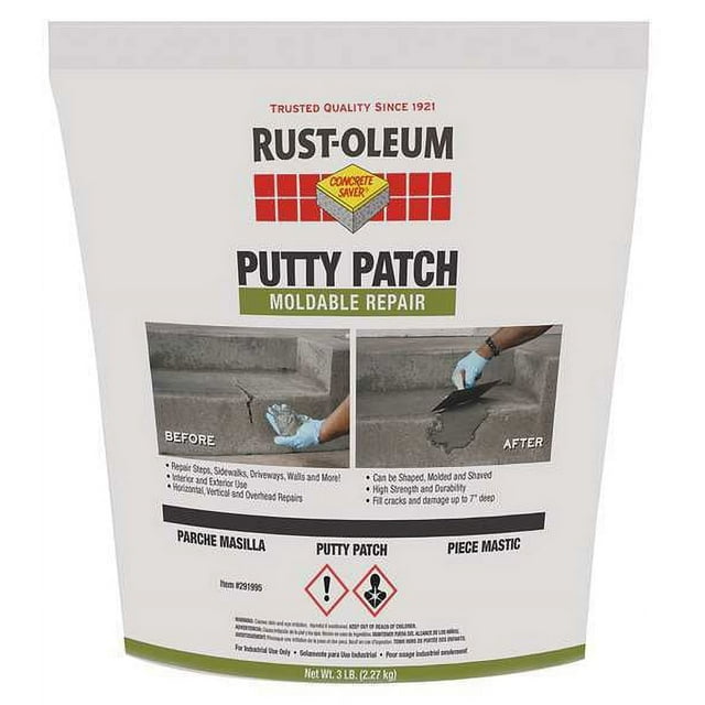 Rust-Oleum Gray Cement Putty, 3 lb. Pouch - Walmart.com