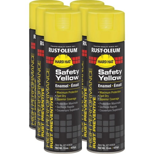 Rust-Oleum High Performance Enamel Spray Paint - 15 fl oz - 6 / Carton ...