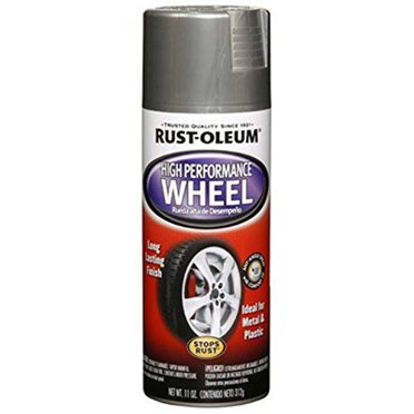 Black, Rust-Oleum Automotive High Performance Wheel Matte Spray Paint ...
