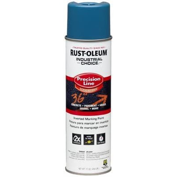 Rust-Oleum Industrial Choice Blue Field Marking Paint 17 oz. - Walmart.com