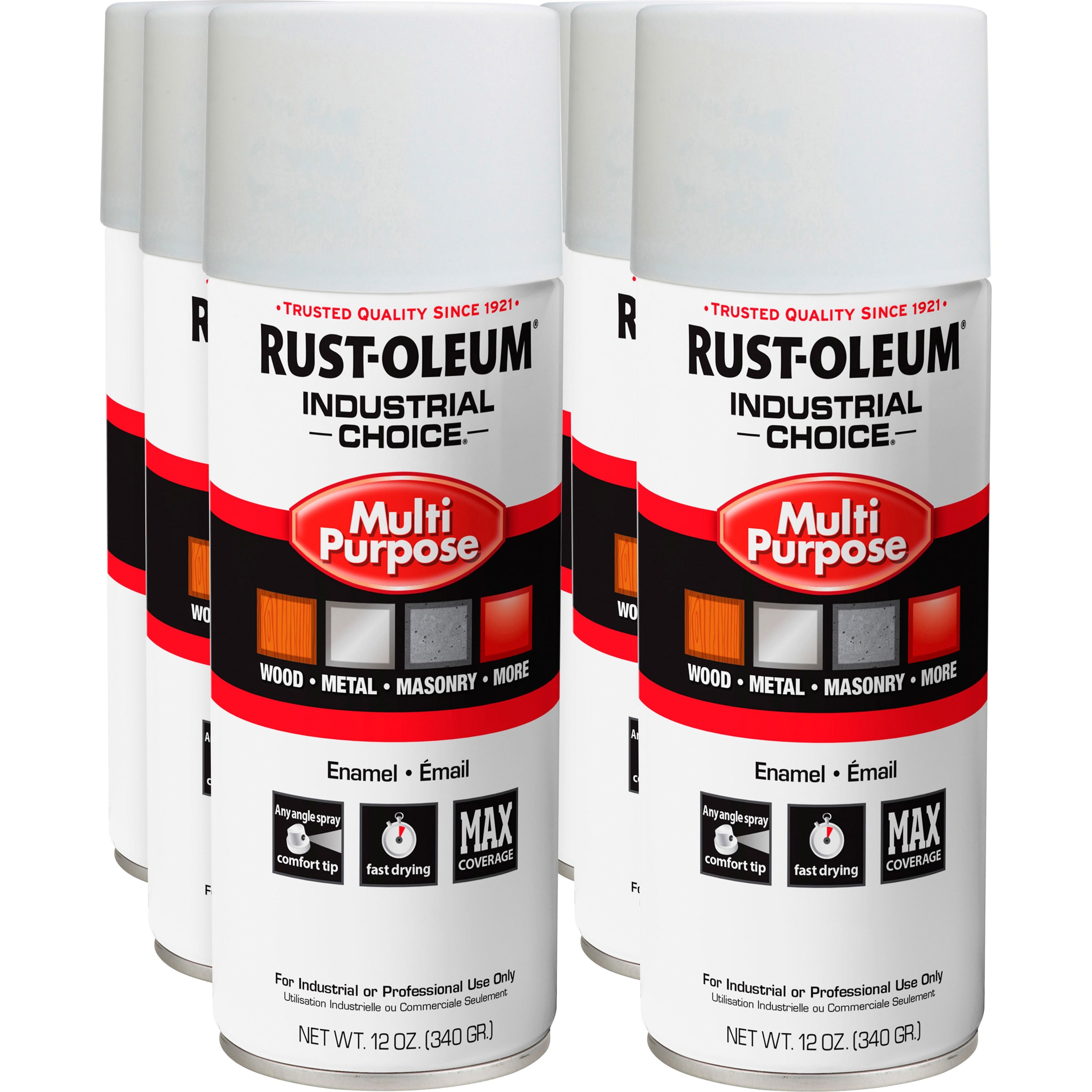 Rust-Oleum Industrial Choice Enamel Spray Paint - 12 fl oz - White ...