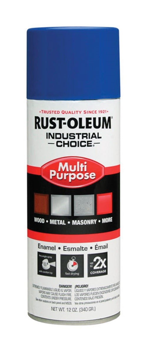 Rust-Oleum Industrial Choice OSHA Safety Blue Spray Paint 12 oz ...