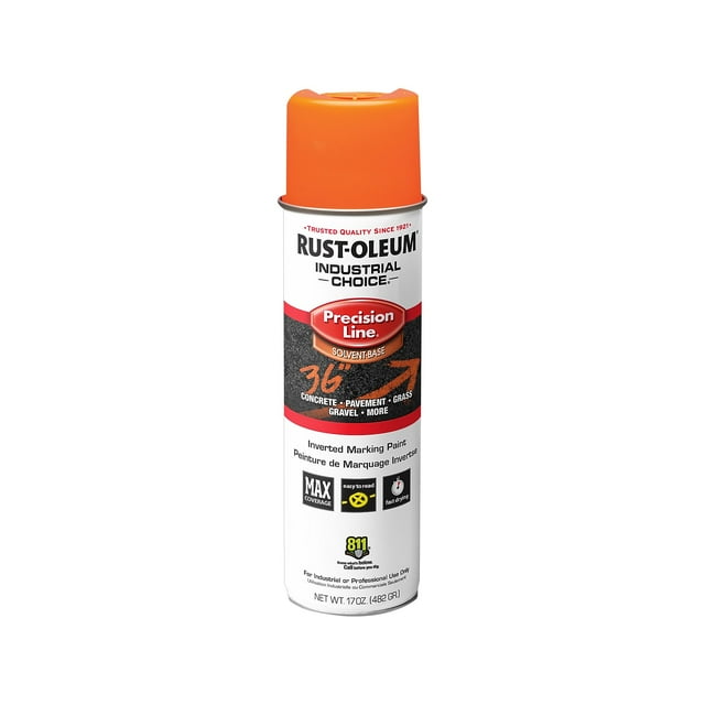 Rust-Oleum 203027 M1600 Solvent-Based Precision-Line Inverted Marking ...
