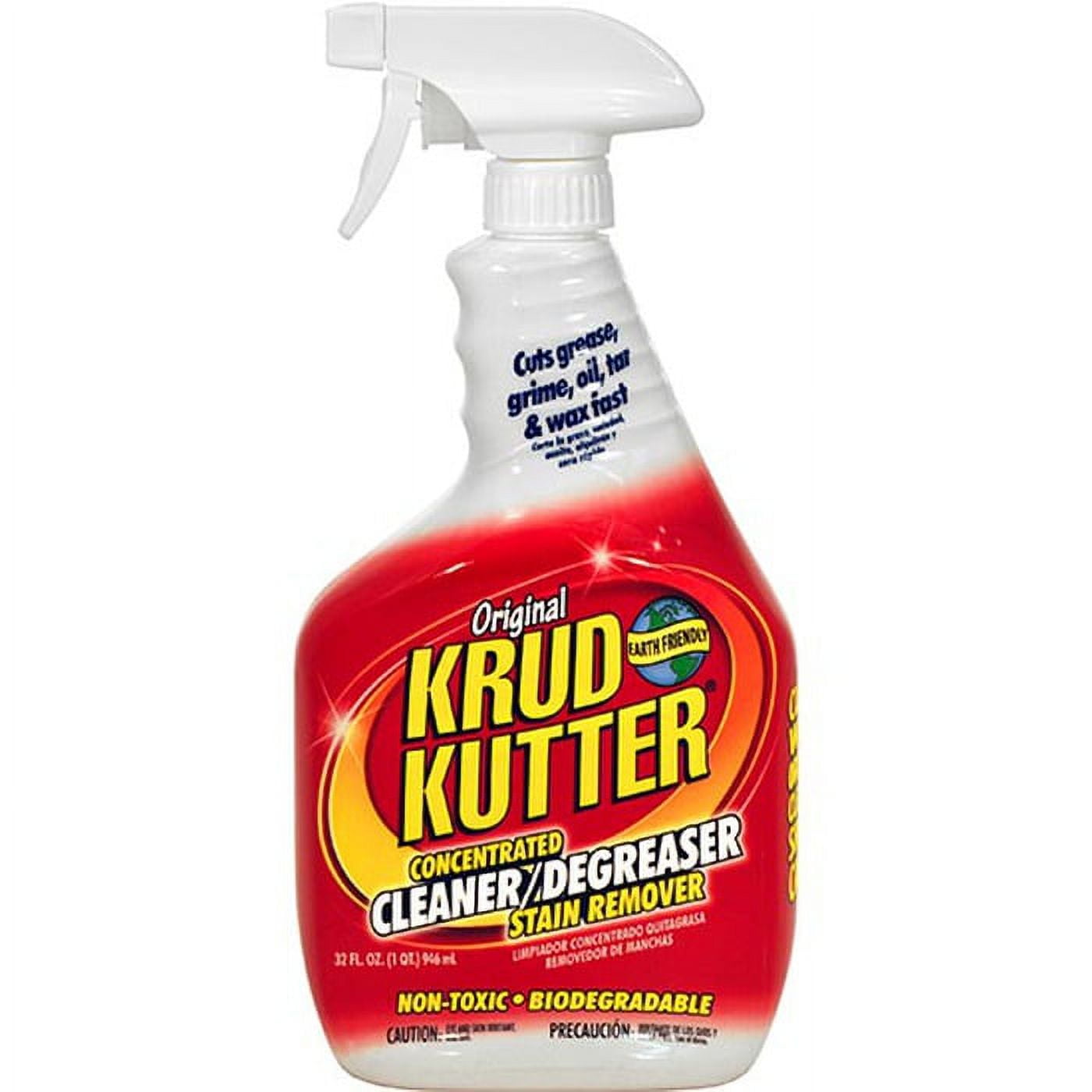 Rust-Oleum Krud Kutter, 32 oz Eco-Friendly Stain & Grease Cleaner/Degreaser, Safe, Liquid ...