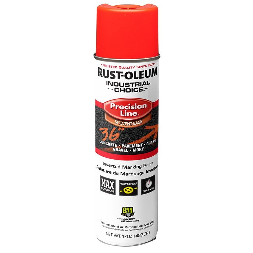 Rust-Oleum M1600 FLUORESCENT RED-ORANGE FLUORESCENT 17 OZ. SPRAY ...