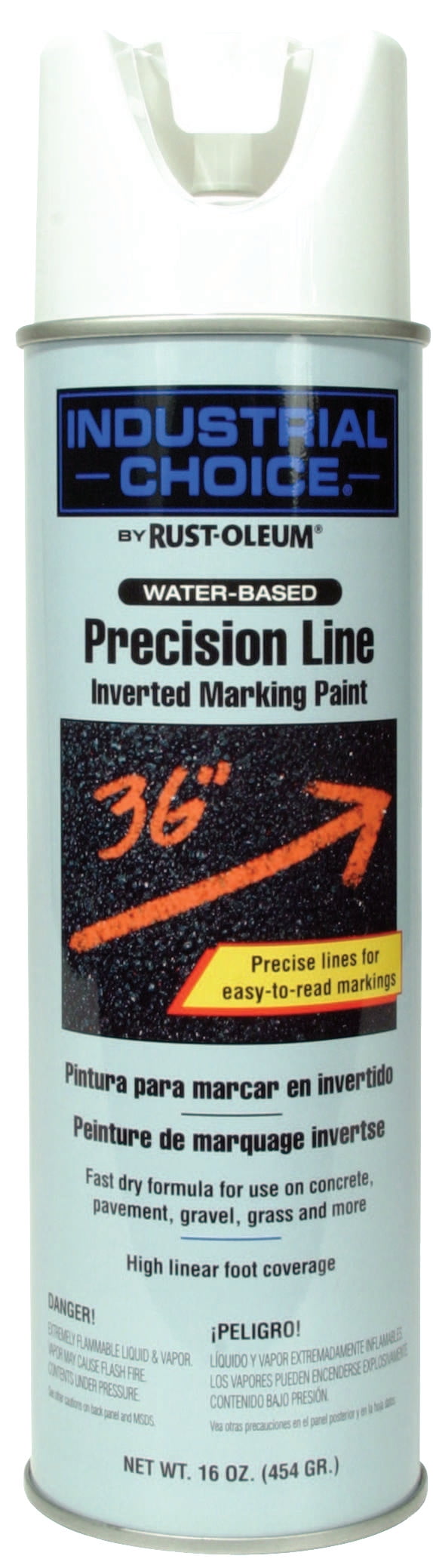 Rust-Oleum Precision Line White 17 oz Spray Paint - Walmart.com