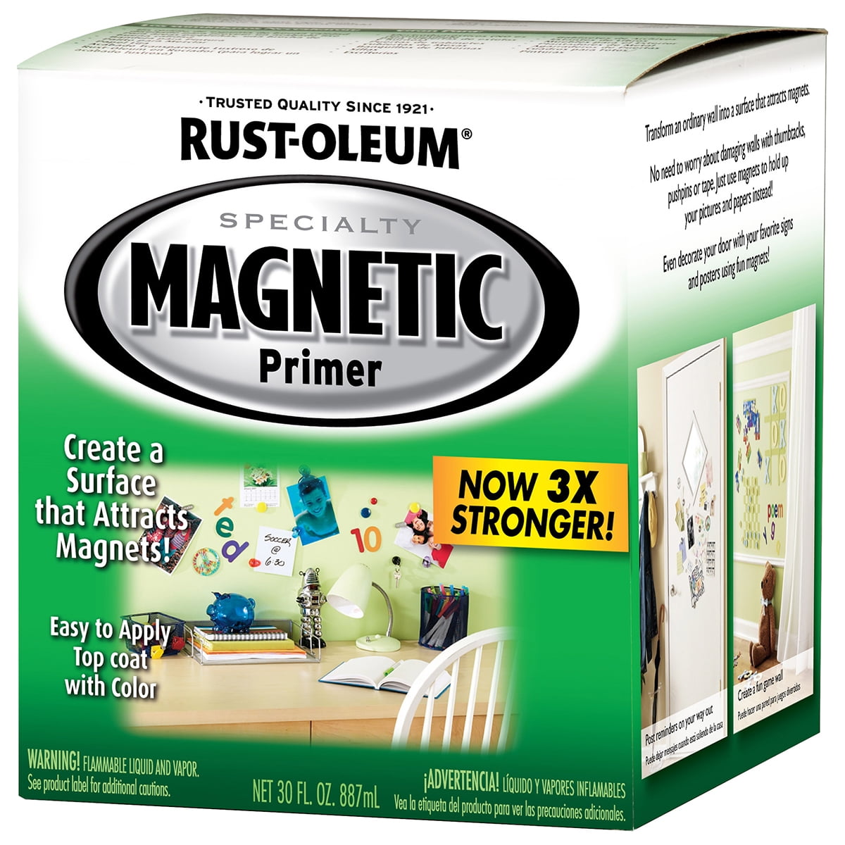 Rust-Oleum Magnetic Primer-Gray Quart - Walmart.com