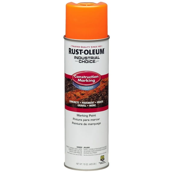 Rust-Oleum Industrial Choice Spray, Outdoor Construction Marking Paint ...