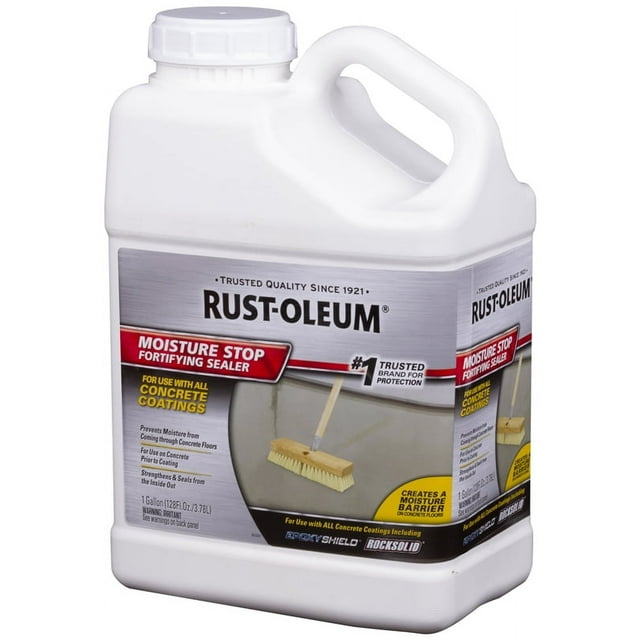 Rust-Oleum Moisture Stop Fortifying Clear Water-Based Sealer 1 gal - Walmart.com